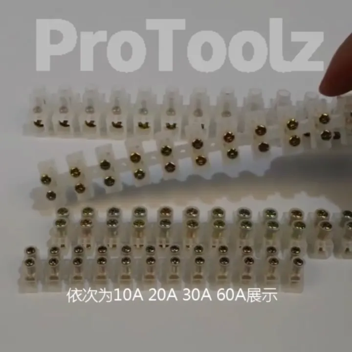 Terminal Block Plastic Wire Connector Strip Barrier Screw 5A 10A 15A ...