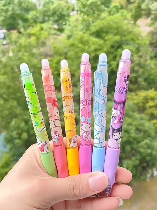 New Japan Cartoon Sanrio Erasable Ballpoint Pen 0.5mm Kuromi ST Neutral ...