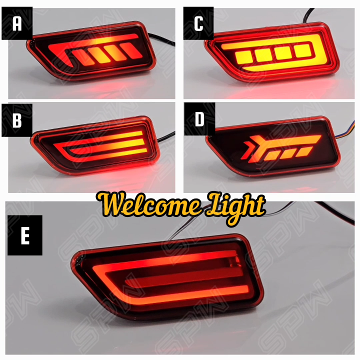 Perodua Alza / Bezza / Ativa Rear Bumper LED Reflector DRL Daytime Rear ...