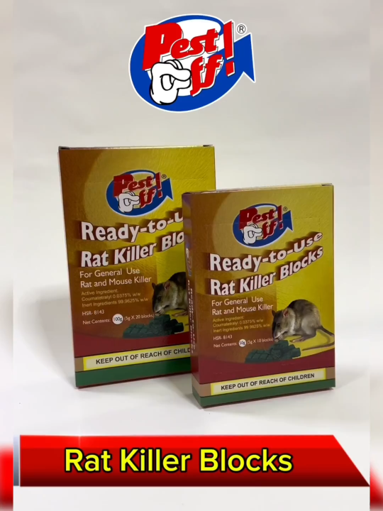 Pest Off! Ready-To-Use Rat Killer Blocks 50g | Lazada PH