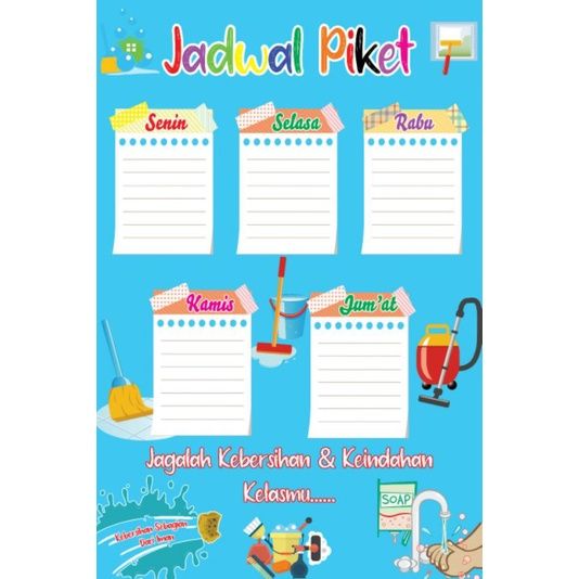 Jadwal piket buat sekolah | Lazada Indonesia