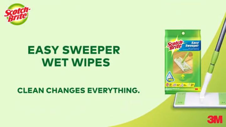 3M™ Scotch-Brite™ Easy Sweeper Plus Mop Wet Disposable Paper Wiper ...