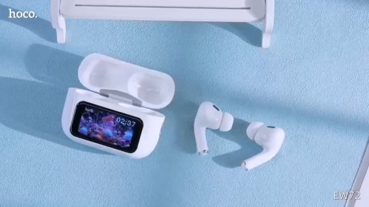 HOCO EW72 ANC หูฟังบลูทูธไร้สาย ตัดเสียงรบกวน TWS หน้าจอสัมผัสหูฟังบลู ...