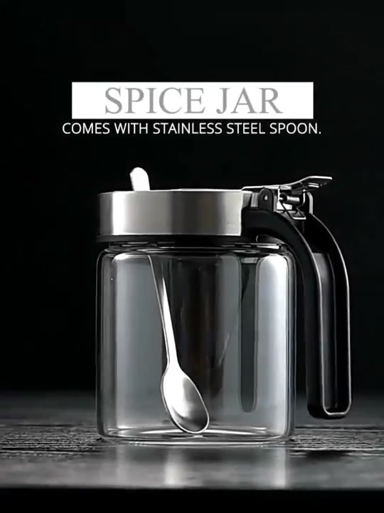 Crystal House High Quality Transparent Borosilicate Glass Condiments ...