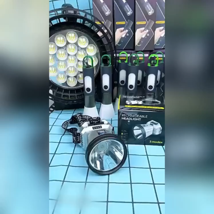 LED Headlamp 500Watt Penerangan terus menerus selama 800 jam senter super terang lampu depan ...