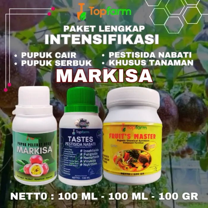 Pupuk Topfarm / Pupuk Paket Lengkap Buah Markisa / Pupuk Khusus Buah Markisa / Pupuk Booster ...