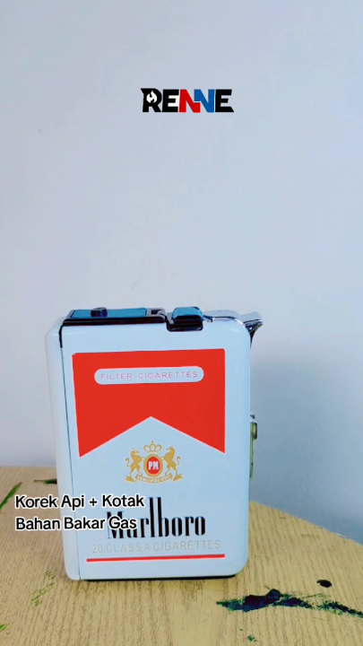Kotak Rokok Plus Korek Api Bara EP Marlboro Lighter High Quality ...