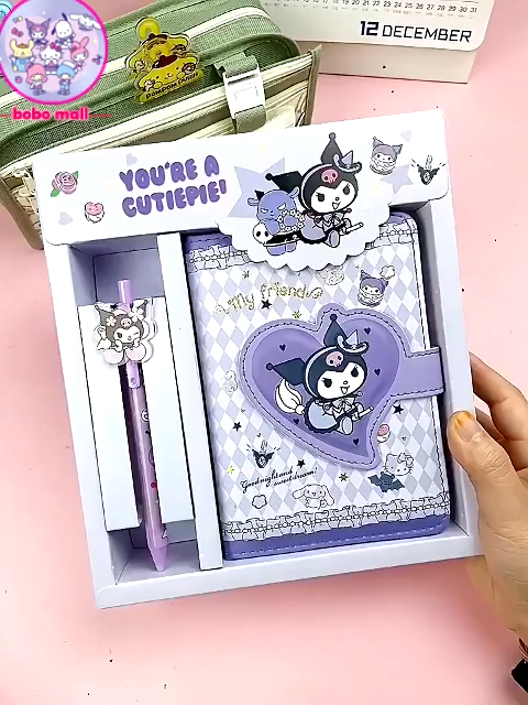 Samy Sanrio PU Leather Notebook Character Journals Diary Notepad School ...