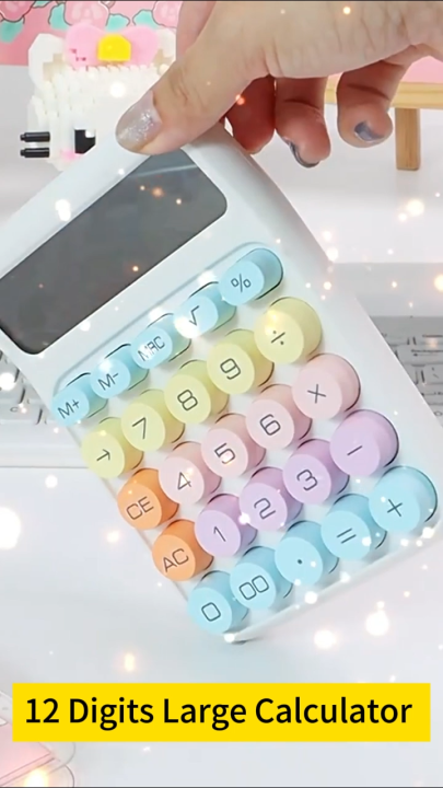 12 Digits Calculator with Big Buttons, Mechanical Switch Calculators ...