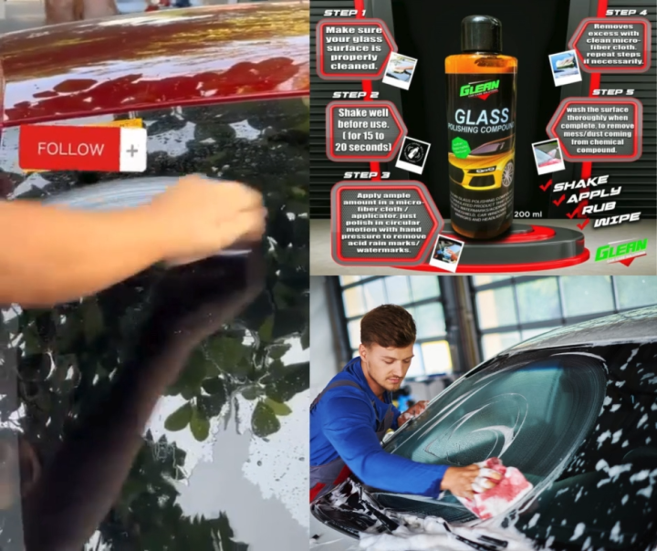 2025 Glean Glass Revive: Advanced Polishing Compound for Stubborn ...