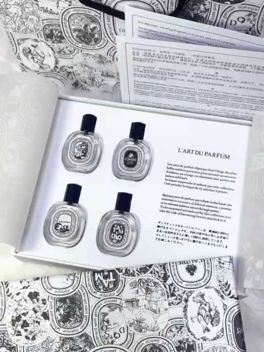 Diptyque Perfume Gift Set mini 4 in 1 EDT Parfum 10ml*4ขวด พร้อมถุง Tam ...