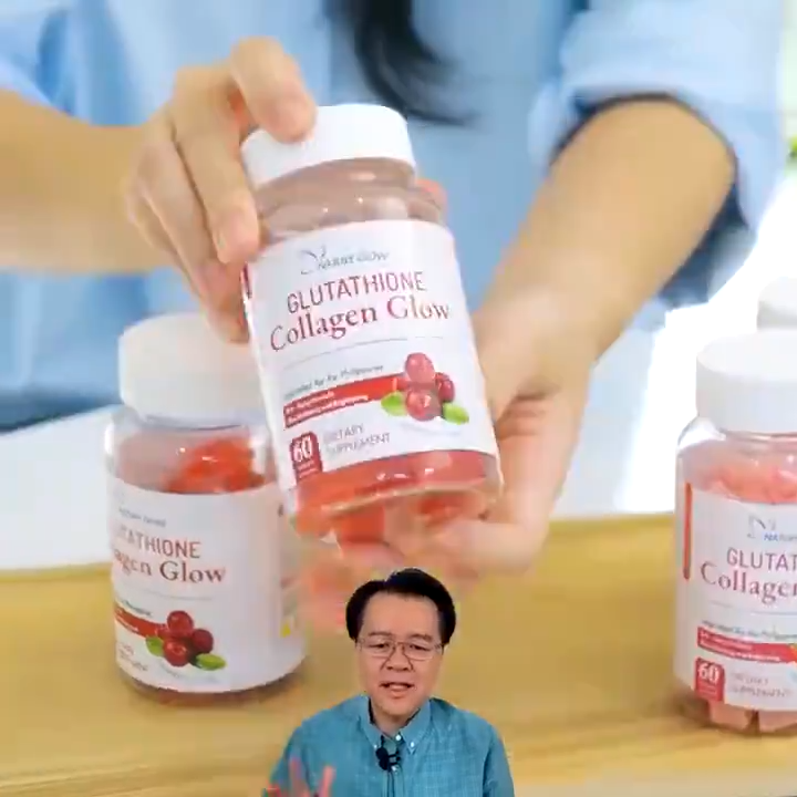 NATURE GLOW Glutathione Glow Collagen Gummies Original Anti-Aging ...