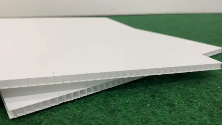 5mm thk PP Corrugated Board A2 Size / PP Hollow Sheet / PP Straw ...
