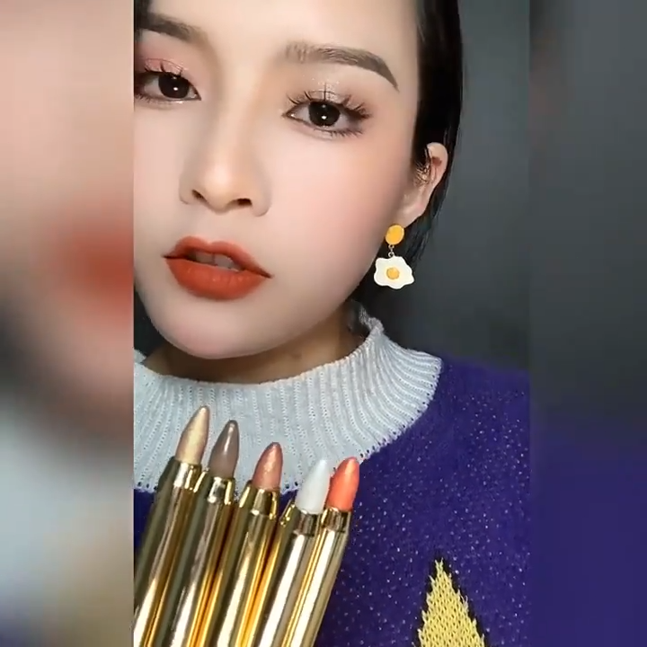 Extraction BOBEINI แบบสองหัว อายแชโดว์แท่ง ปากกาอายแชโดว์ อายแชโดว์ ไฮ ...