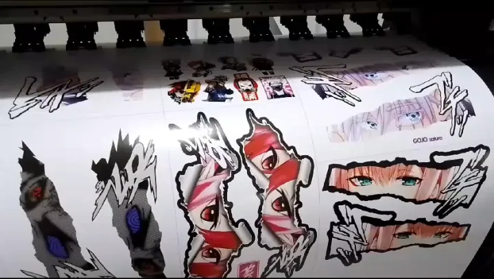 Sticker Stripping All Type Motor Print Cutting Stiker Mata Anime Zoro ...