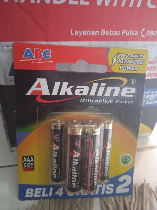 ABC Alkaline A3 ISI 6/LR03 4B+2 | Lazada Indonesia
