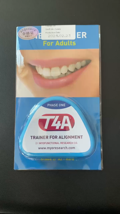 Trainer T4A pink hard for alignment of teeth for children from 11 years ...