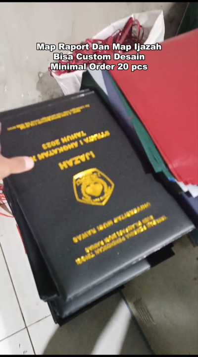 Mulia Plastik | Isi 20 Lembar Map Raport Custom Nama dan Logo Sekolah ...