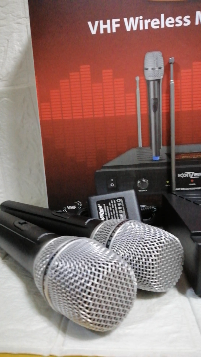 Konzert WM-22V Wireless Microphone - 2 Mic - VHF | Lazada PH