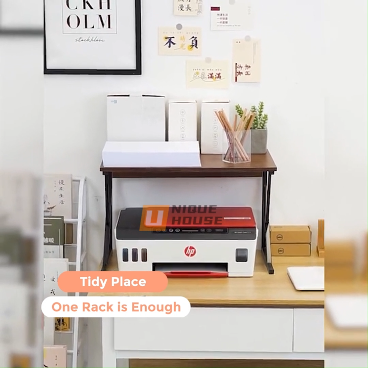 Printer Rack Print Shelf Desktop Organize Office Table Rack File ...