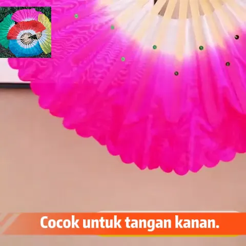 Kipas Tari Warna /Menari Kipas Kipas Dekorasi/Latihan Tari Penggemar ...