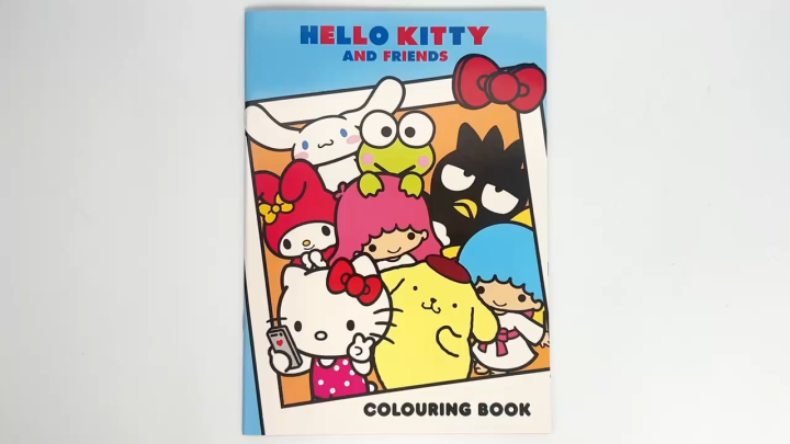 Hello Kitty & Friends Colouring Book To Color Cute Characters For Kids ...