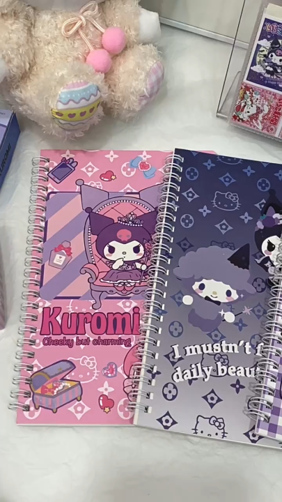 Sanrio Kuromi Students A5 Note Book 120 Pages Coil Notebook Daily ...