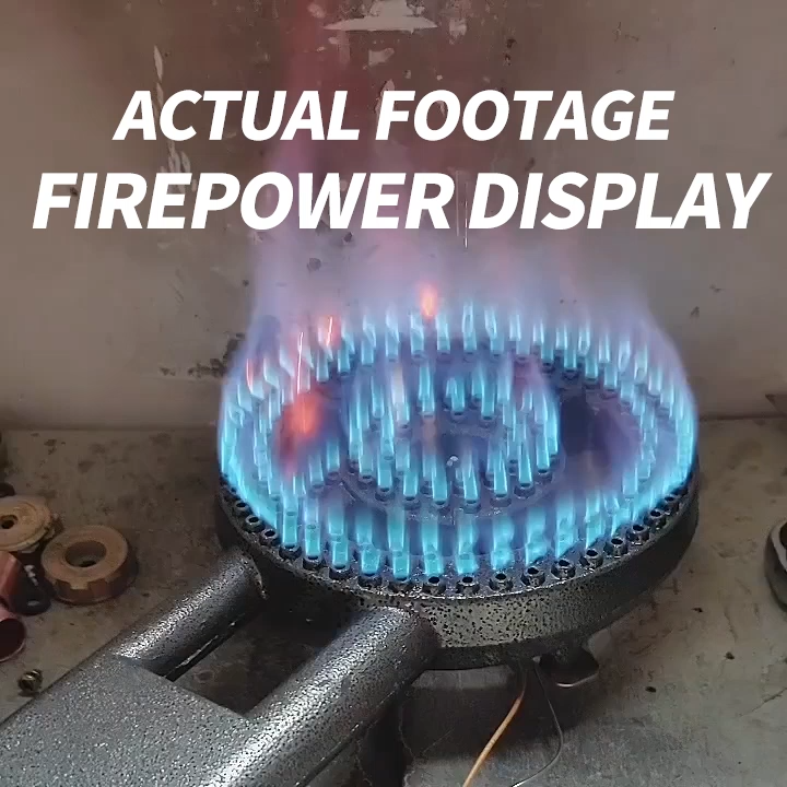 Heavy Duty Burner Gas Stove Cast Iron Automatic Ignition Low Pressure ...