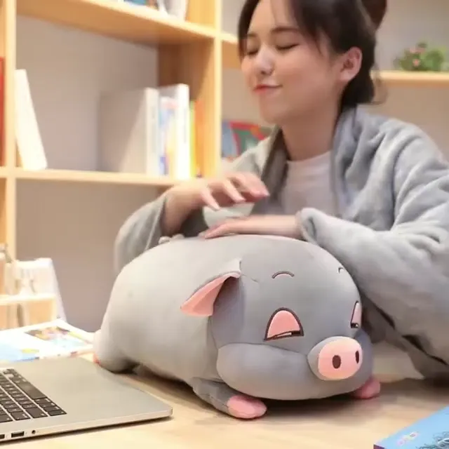 Boneka Bantal Tidur Karakter Babi Pig Lucu Imut Bahan Halus Lembut ...
