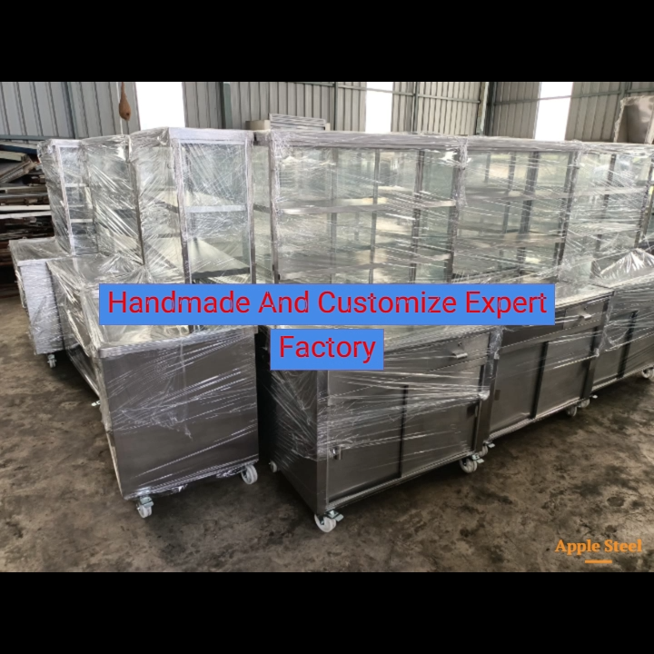 Burger Stall Stainless Steel /Handmade Keluli Stall Burger/Custom Made ...