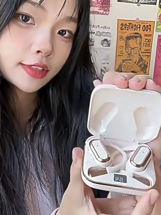 ใหม่ชุดหูฟังบลูทูธเสียง AI อัจฉริยะ S108 ไม่เข้าหูชุดหูฟังบลูทูธสวมใส่สบายชุดหูฟังบลูทูธ 5.4 ...