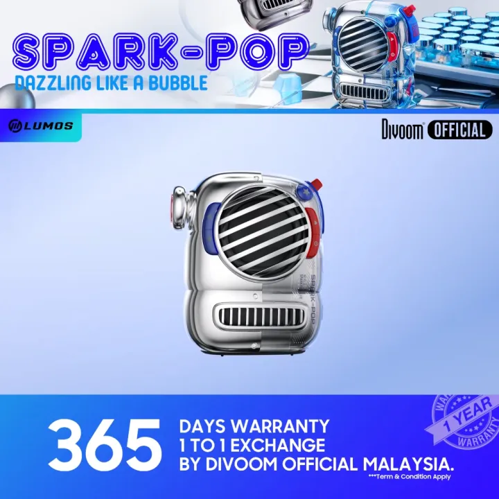 DIVOOM Spark-Pop Dazzling Like A Bubble Bluetooth Speaker Semi ...