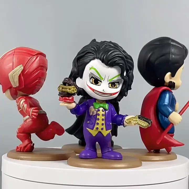 Action Figure DC COMICS Q Ver. - Miniatur Topper Kue Pajangan Mainan ...