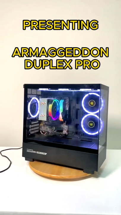 Armaggeddon Aquaron Duplex PRO MATX Dual Chamber PC Case with Tempered ...