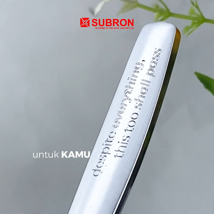 SUBRON Sendok Garpu Makan 35 Gram 1 Box 6 pcs Stainless Steel Tebal ...
