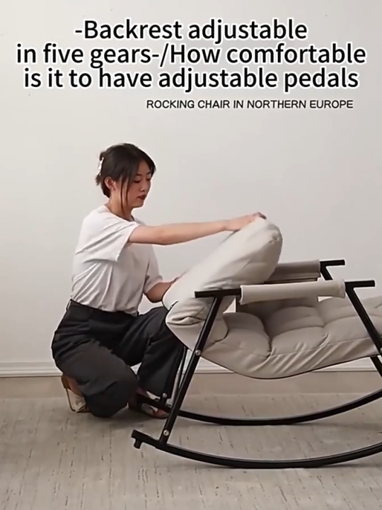 Lazy rocking chair sofa recliner adult balcony home leisure reclining ...