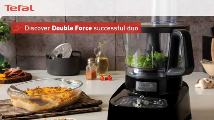 Tefal เครื่องเตรียมอาหาร DOUBLEFORCE MULTIFUNCTION FOOD PROCESSOR รุ่น DO821838 | Lazada.co.th