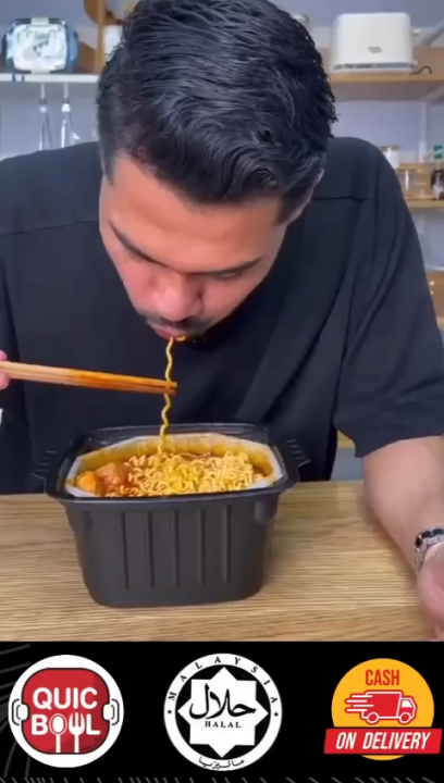 Quicbowl Nasi Rendang Daging Rendang Beef with Rice Instant Food | Lazada