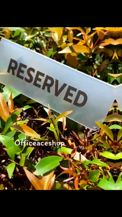 Reserved Acrylic Triangle Sign ป้ายจองโต๊ะ ป้ายตั้งโต๊ะ อะคริลิค ทรง 3 ...