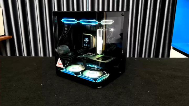 Jonsbo TK-1 Black ตู้ปลา กระจกโค้ง Mini Tower Case MicroATX itx matx ...