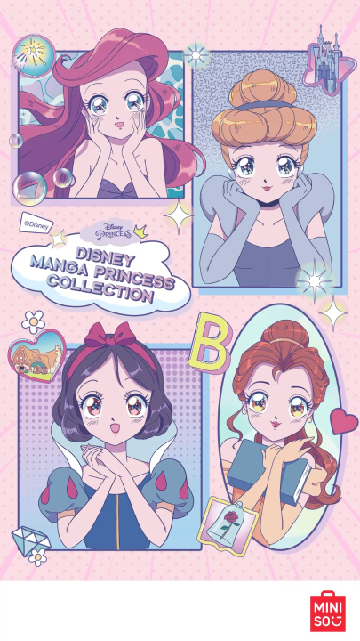 ชุดเซ็ททานอาหาร ชุดช้อนส้อม Disney Manga Princess Collection | Lazada.co.th