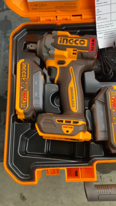 COMBO SET สว่านไร้สาย 20V.+บล็อคกระแทก 400Nm (พร้อมแบต2.0AHx2 แท่นชาร์จ ...