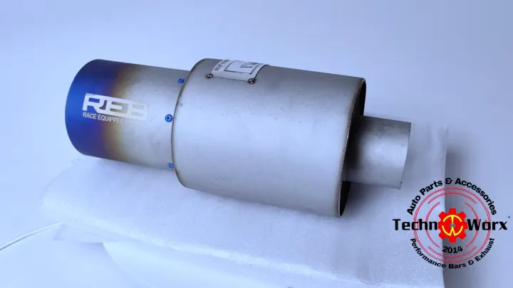 REB Straight Jasma Muffler Original Japan Super Short Exhaust Aero Loud ...