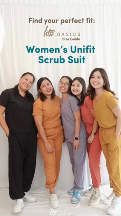 HTP Basics Women’s Unifit Scrub Suit / Scrubs for Nurse / Doctor ...