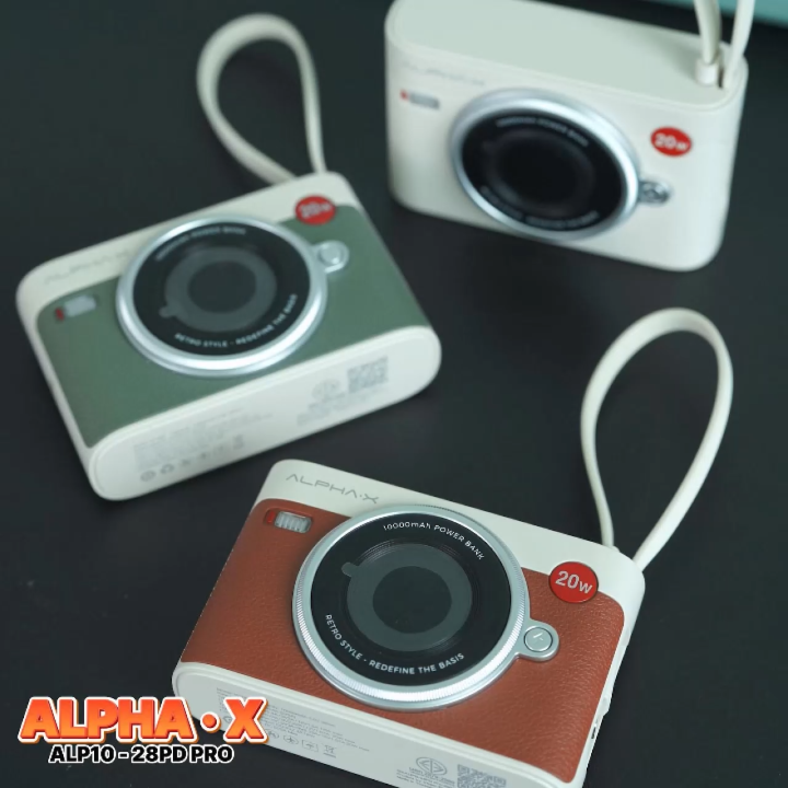 (มี CCC) พาวเวอร์แบงค์ ALPHA-X รุ่นALP10-28PD PRO 10000mAh Power Bank ...