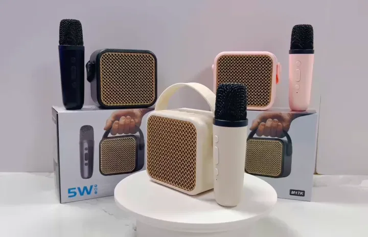 ลำโพงบลูทูธ ไมค์ลอย M17K (ไมค์1อัน)ขนาดพกพา เสียงดี ร้องเพลงได้ โพง ...
