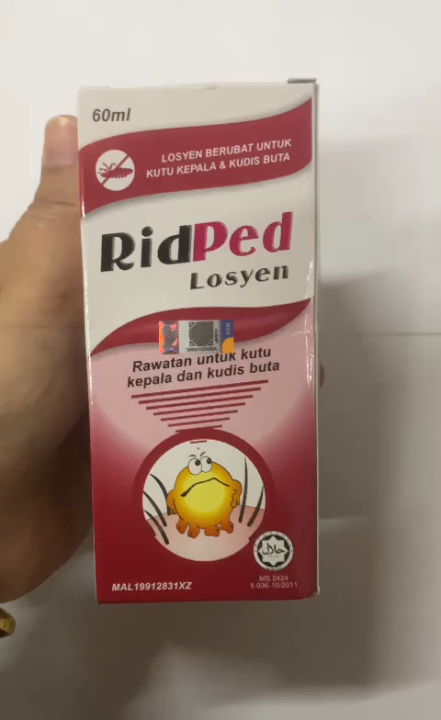 Ridped Lotion for Scabies/Kutu kepala/Kudis Buta 60ml (EXP DATE : 09 ...
