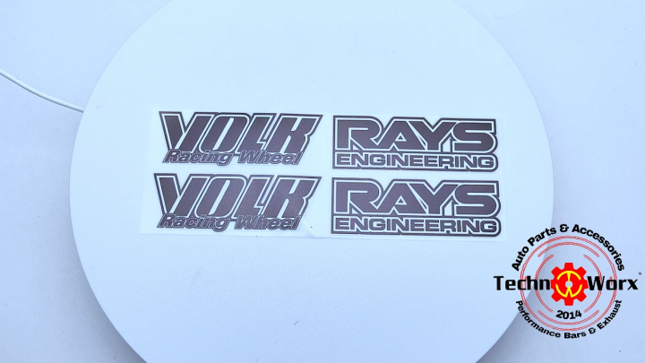 VOLK RACING ORIGINAL STICKER decal emblem mags te37 wheel car universal ...