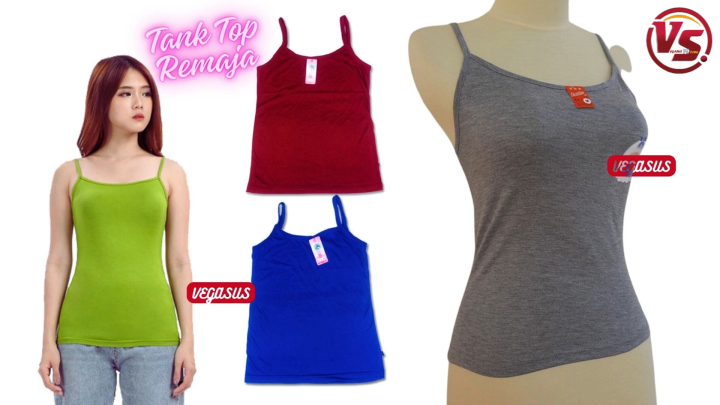 Tank-top Yutind Jumbo Miniset Atasan-Tali kecil-Singlet Pakain Dalam ...