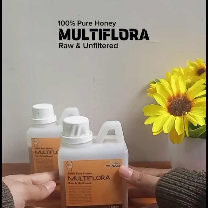 MADU MULTIFLORA ASLI MADU MUEZZA Grade A uk. 500 GR , 100% PURE NATURAL ...